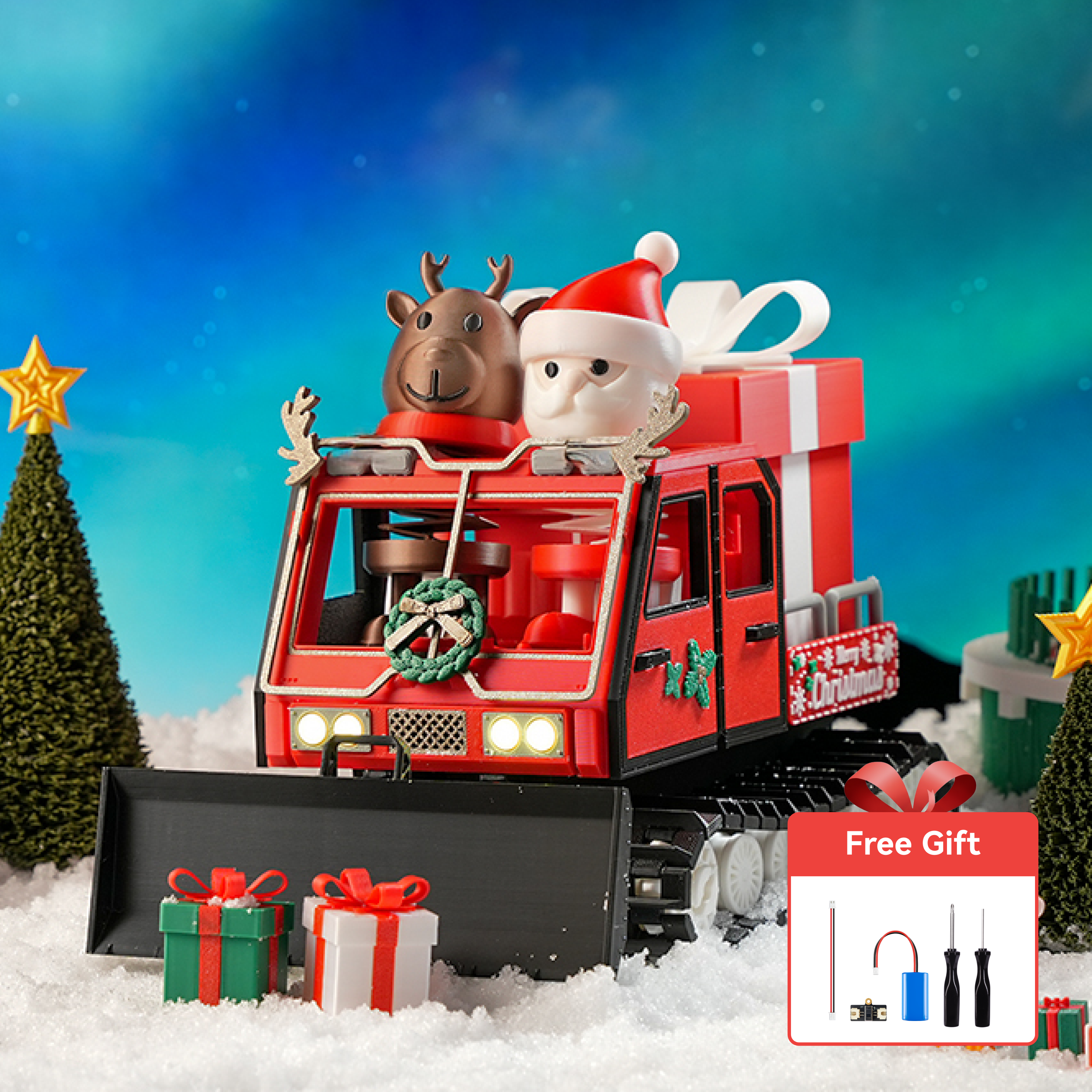 Christmas Santa's Snowcat - CyberBrick RC | Bambu Lab EU Store