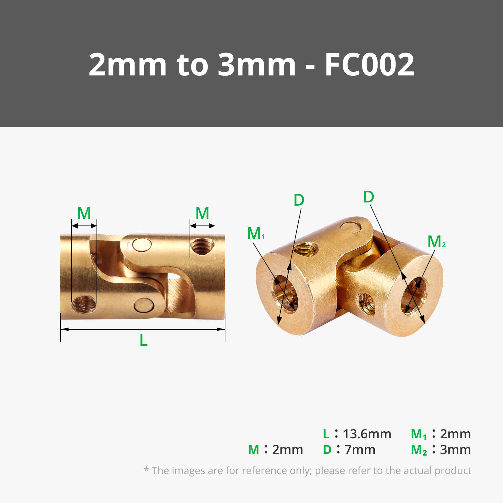 Universal Joint Shaft Coupling with Screws | Bambu Lab EU Store
