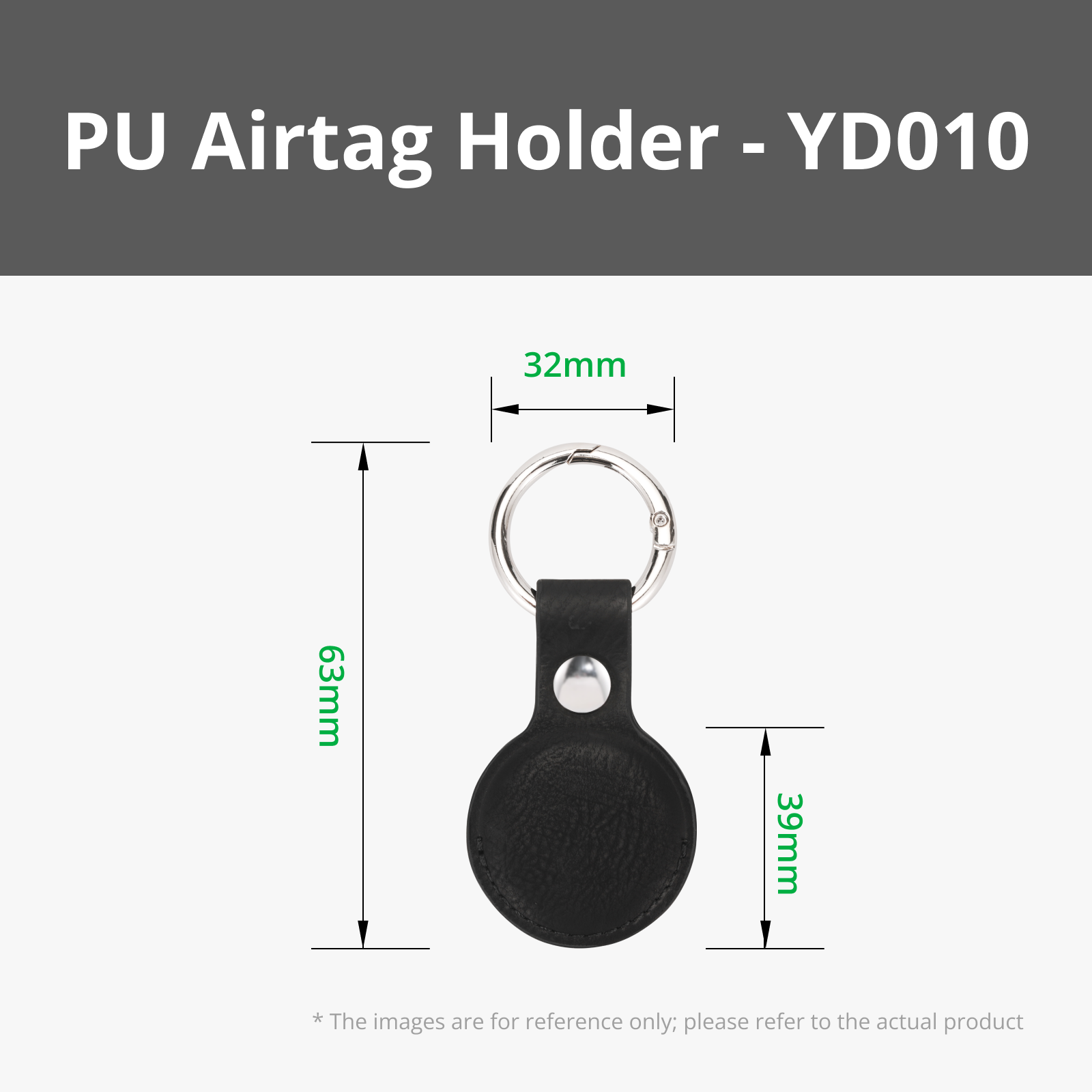 PU Leather Keychain for Airtags Holder | Negozio Bambu Lab EU