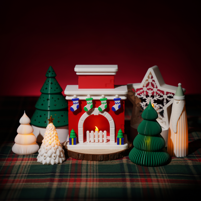 D37.2x36.6mm LED Flame Tea Light Candle Set (12pcs) | Bambu Lab EU -winkel