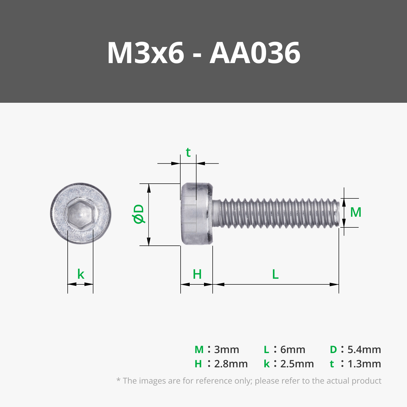 M3 Socket Head Cap Machine Screws (SHCS) | Bambu Lab EU Store