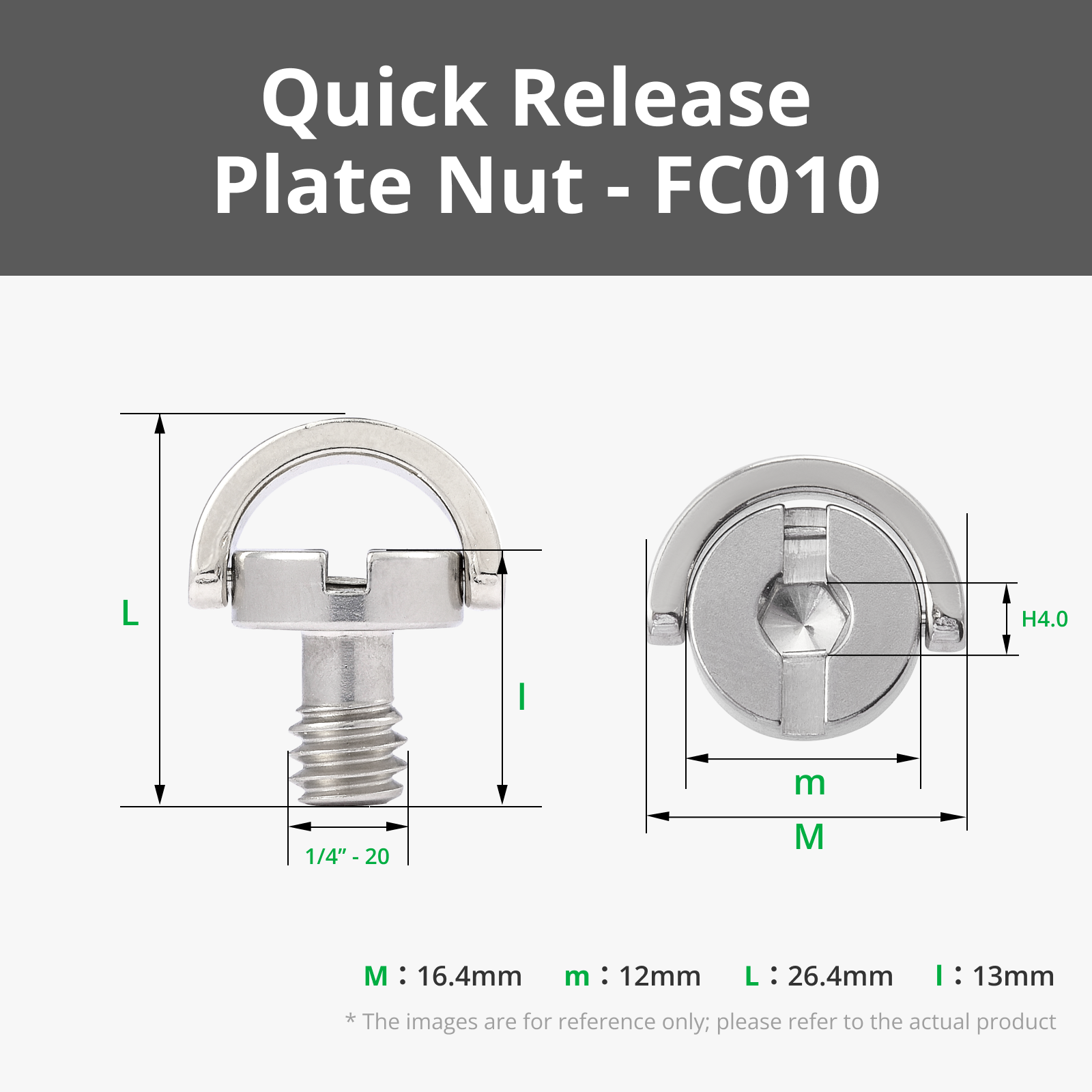 1/4" Camera Quick Release Plate Nut (2PCS) | Bambu Lab EU Store